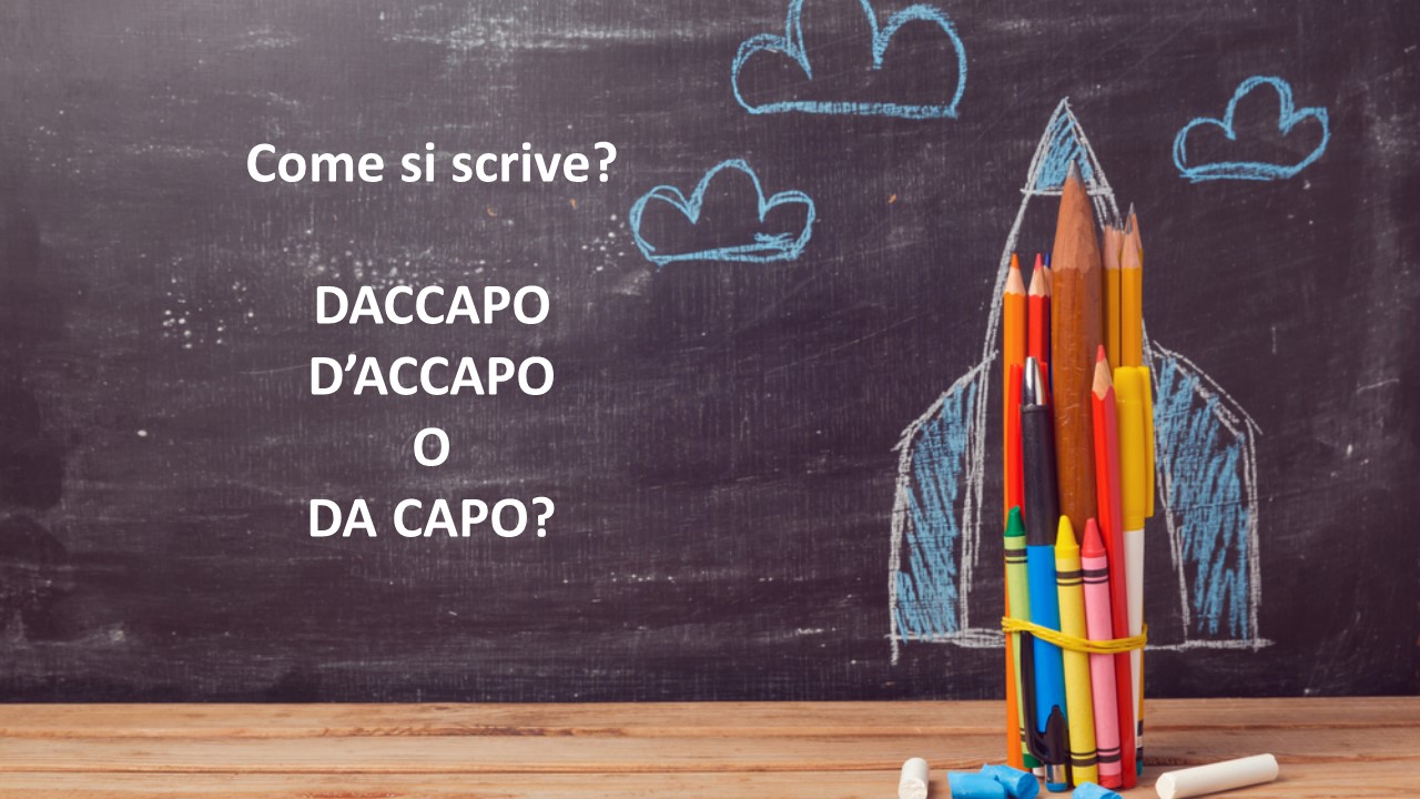 Differenze linguistiche tra "da capo" e "a capo" secondo la Crusca