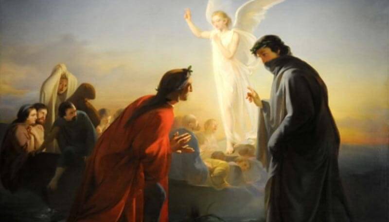 Parafrasi del canto 1 del Purgatorio dantesco