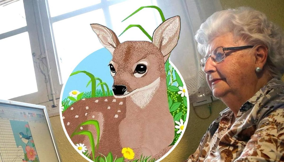 L'artista di 92 anni che crea disegni e immagini con Paint