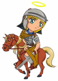 Santi in versione manga