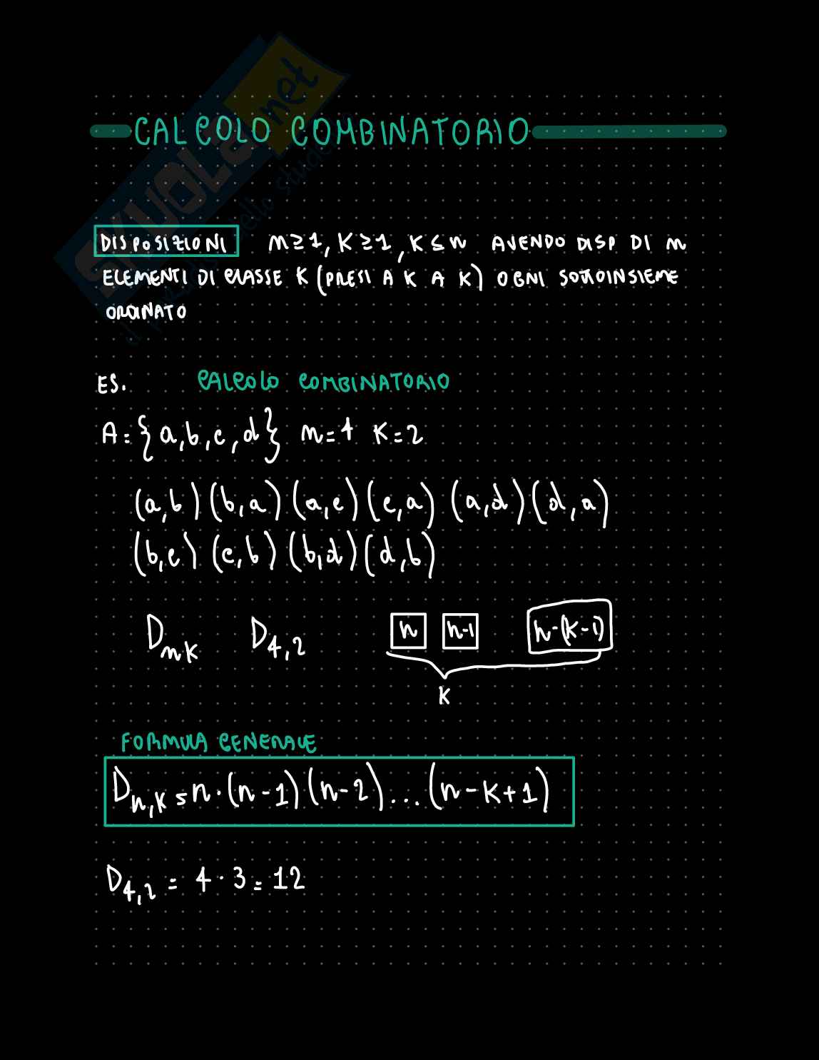 Calcolo combinatorio