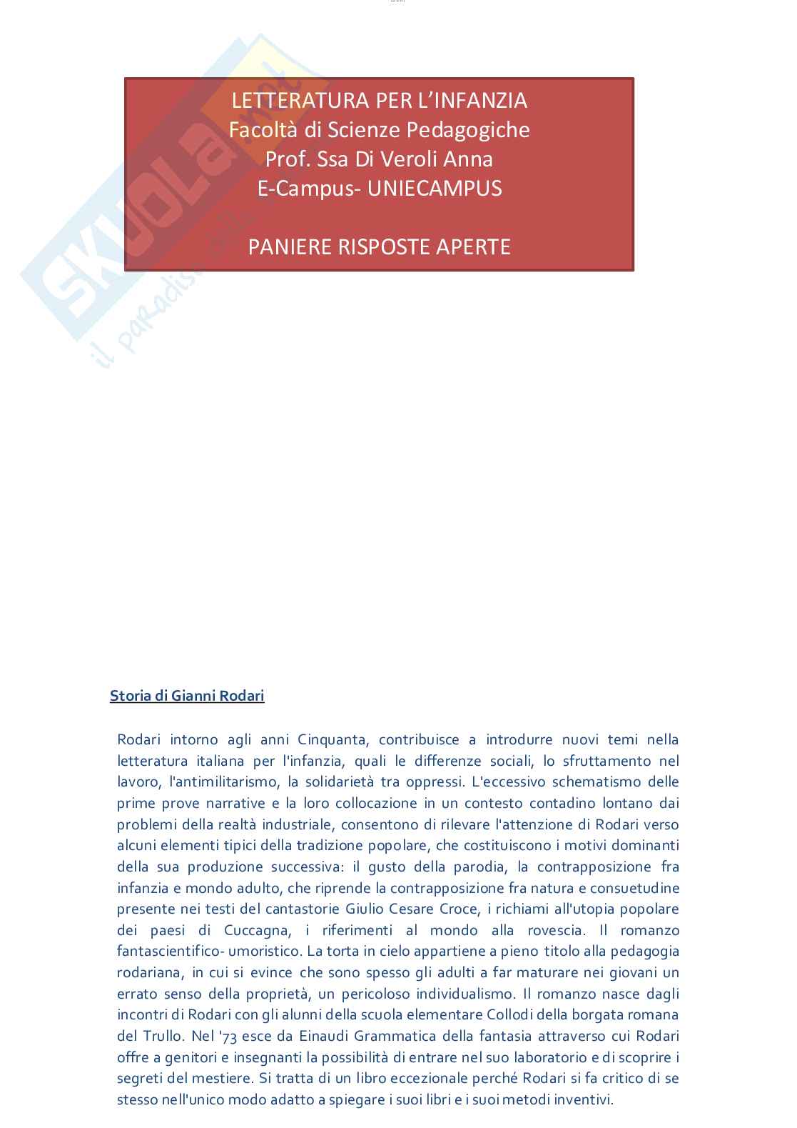 Letteratura per l'infanzia