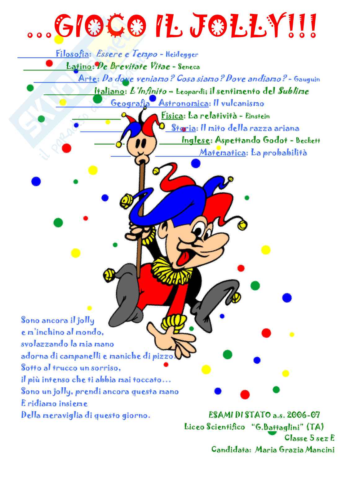 ...Gioco il Jolly!!!