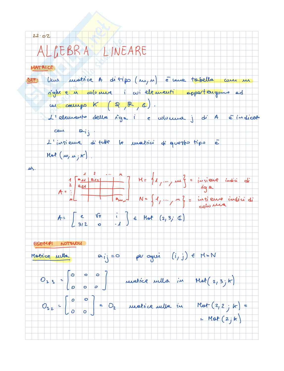 Algebra lineare
