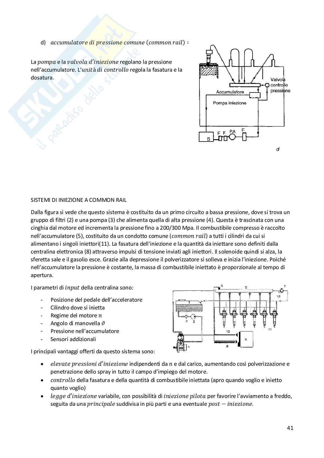 Riassunto completo esame di "Motori a combustione interna"