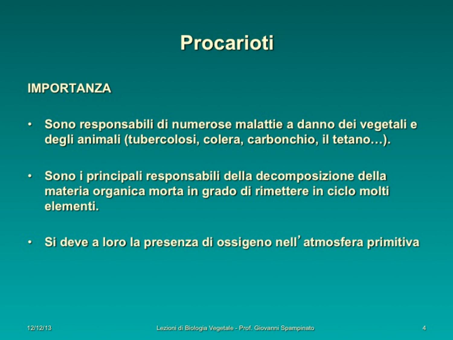 I procarioti