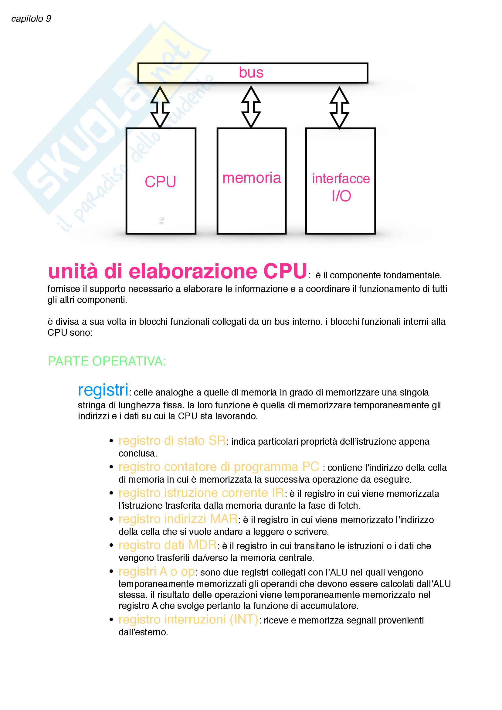 Lezioni e nozioni: Appunti di Informatica