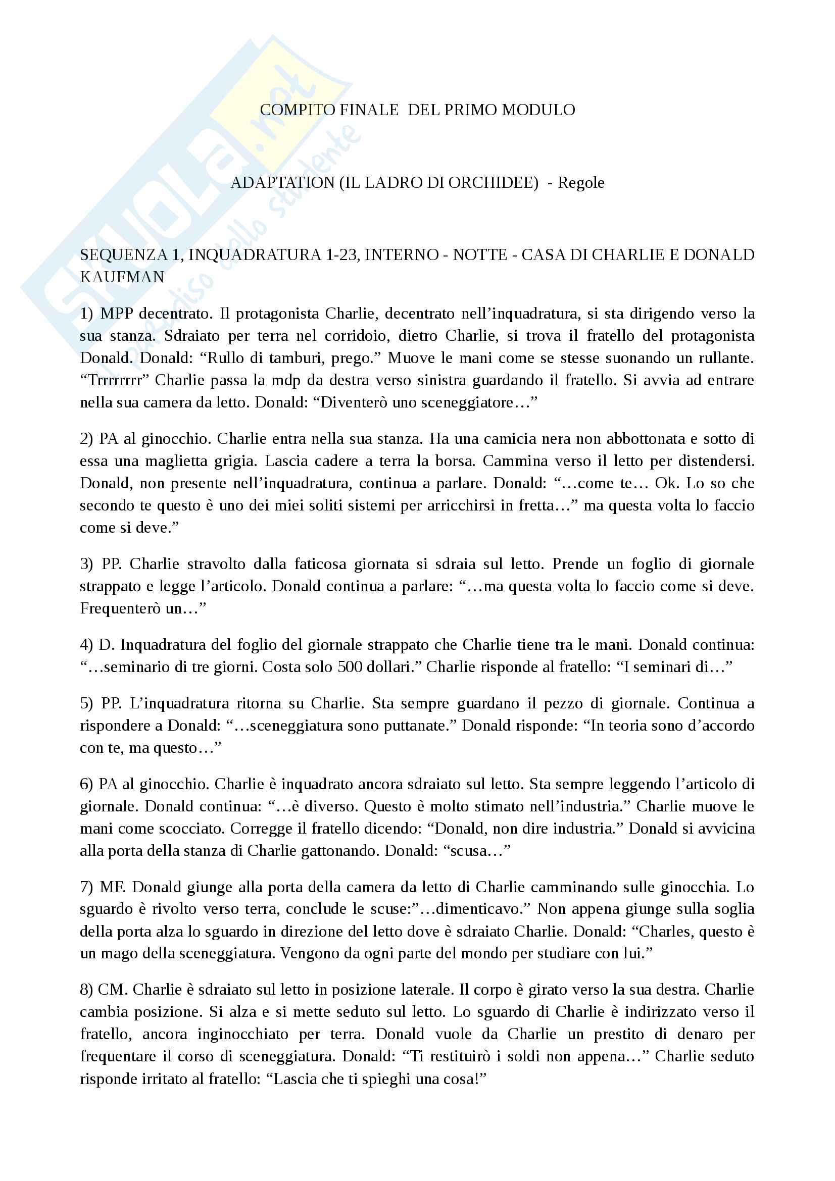 Compito finale primo modulo