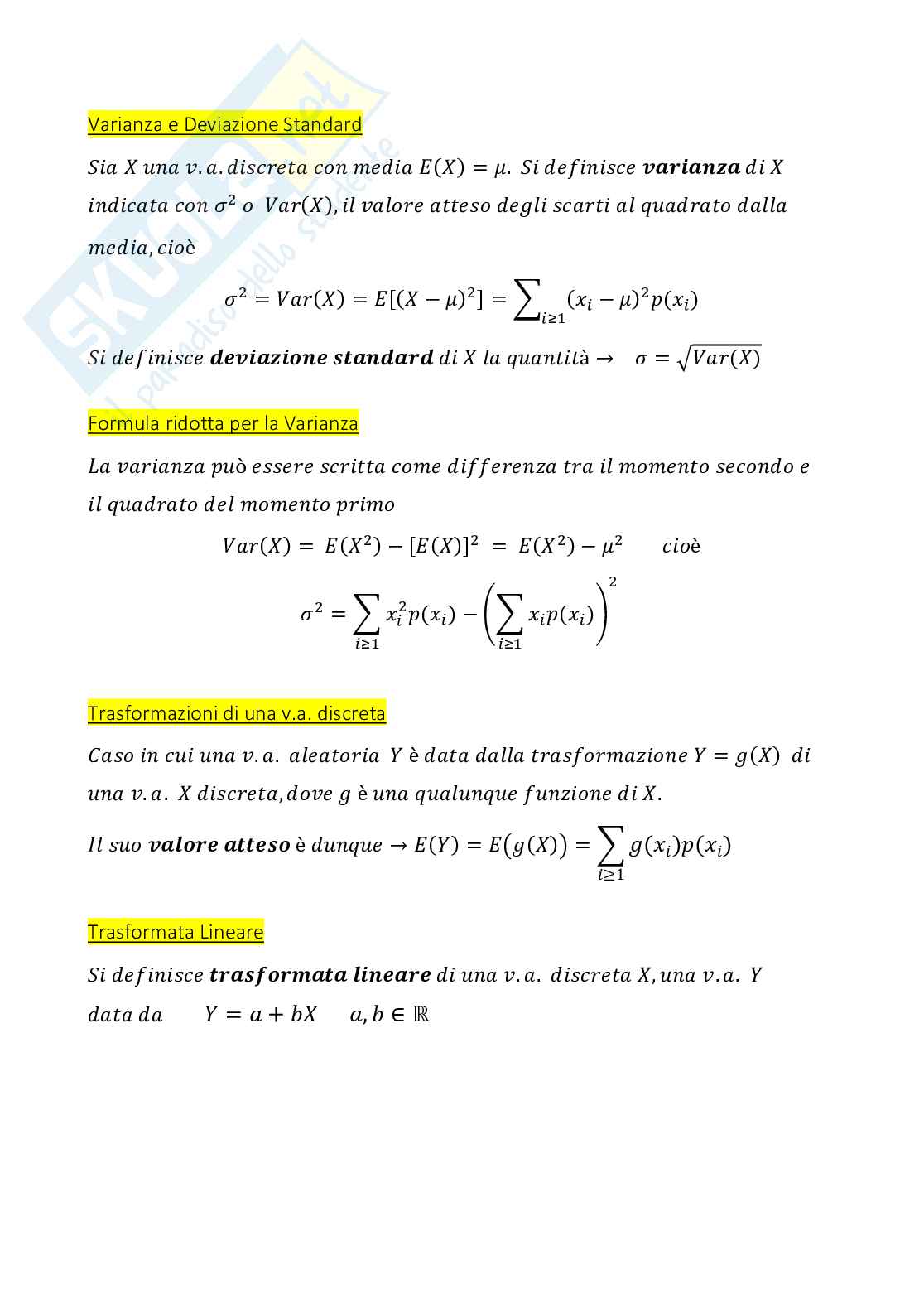 Formulario Statistica