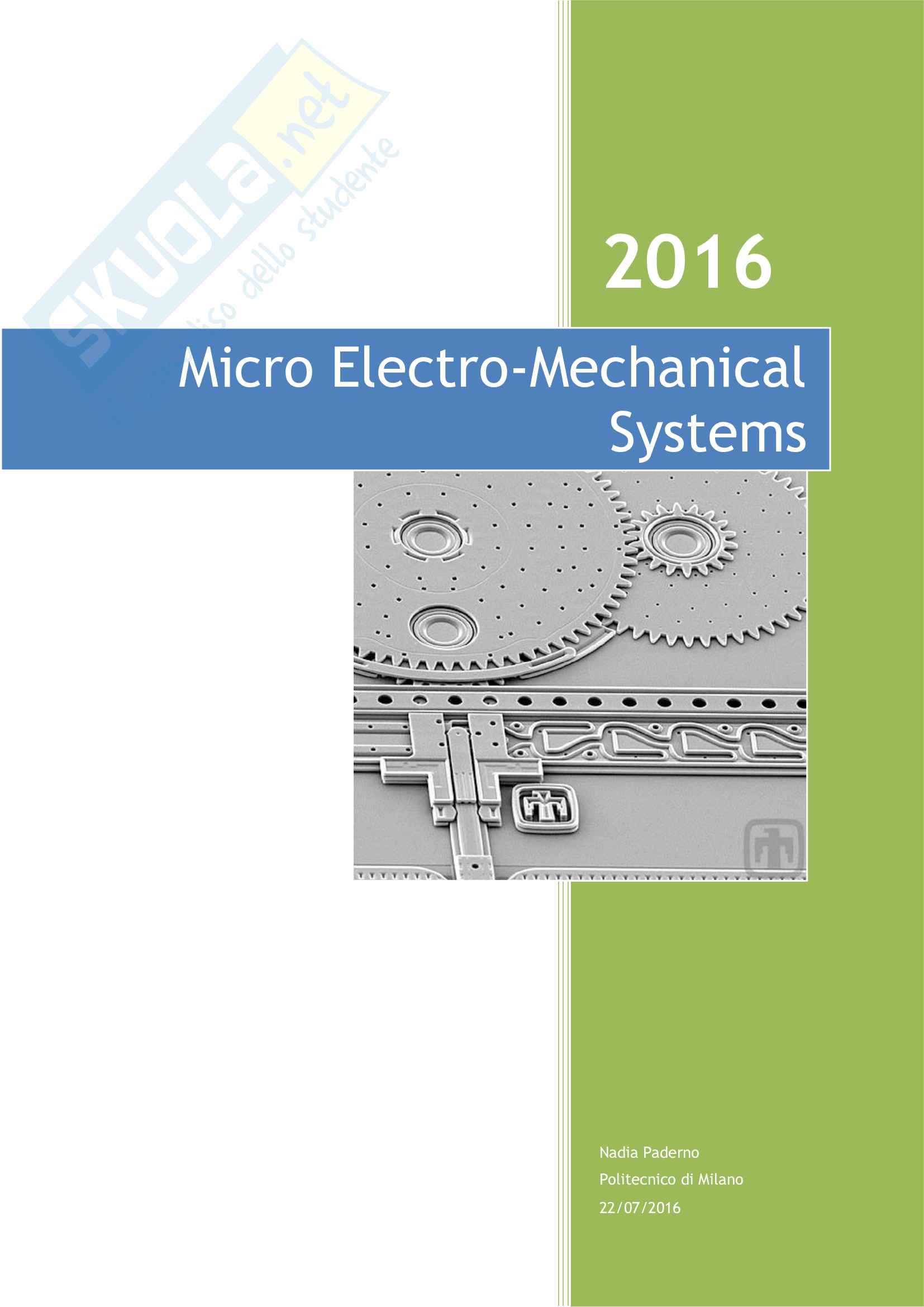 Micro Electro-Mechanical Systems