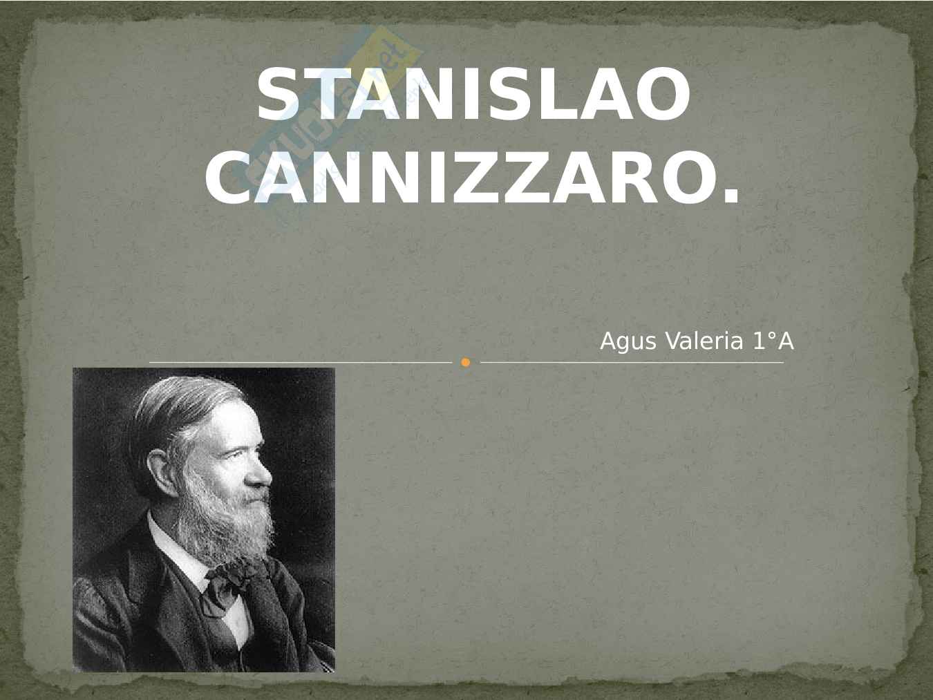 Cannizzaro, Stanilslao