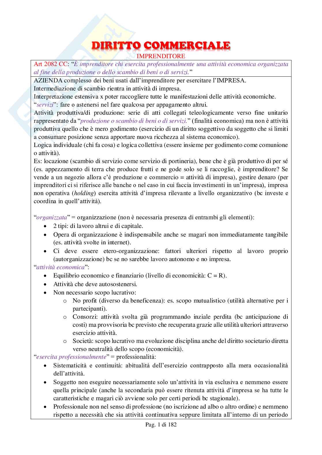 Diritto commerciale
