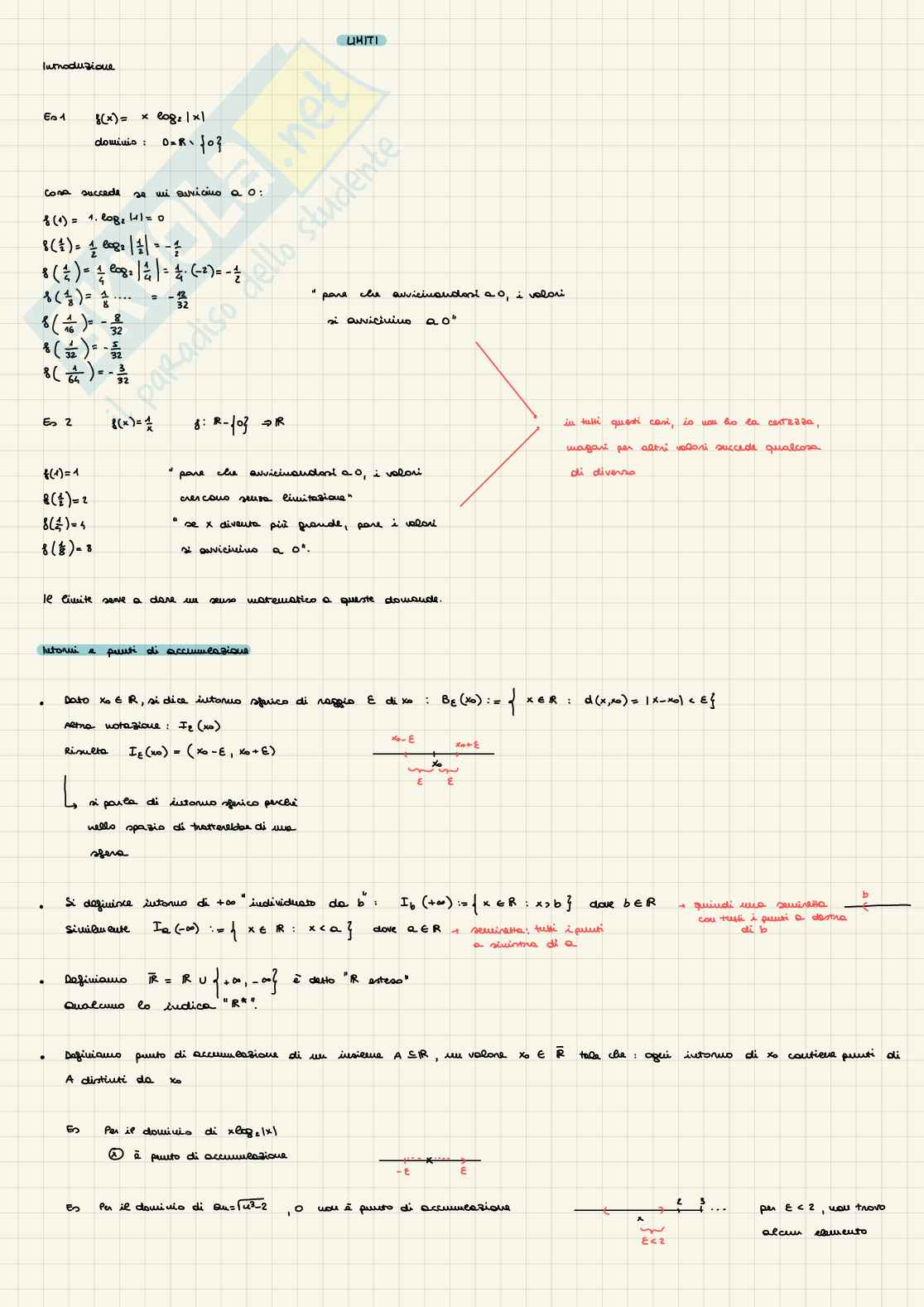 Limiti di successioni funzioni e stime asintotiche