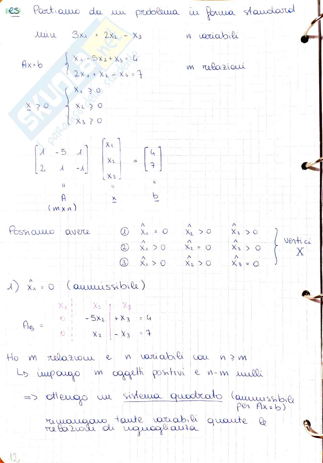 Esercizi ricerca operativa 2 (programmazione lineare, metodo del ...