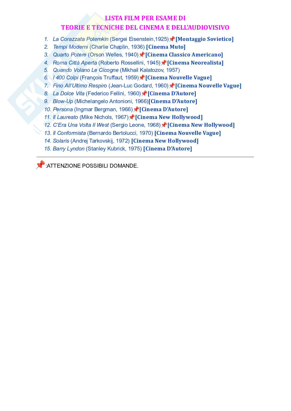 Analisi film per esame di teorie e tecniche del cinema e dell'audiovisivo