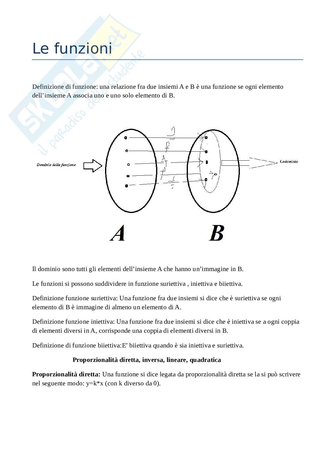 Funzioni: definizioni, regole e caratteristiche