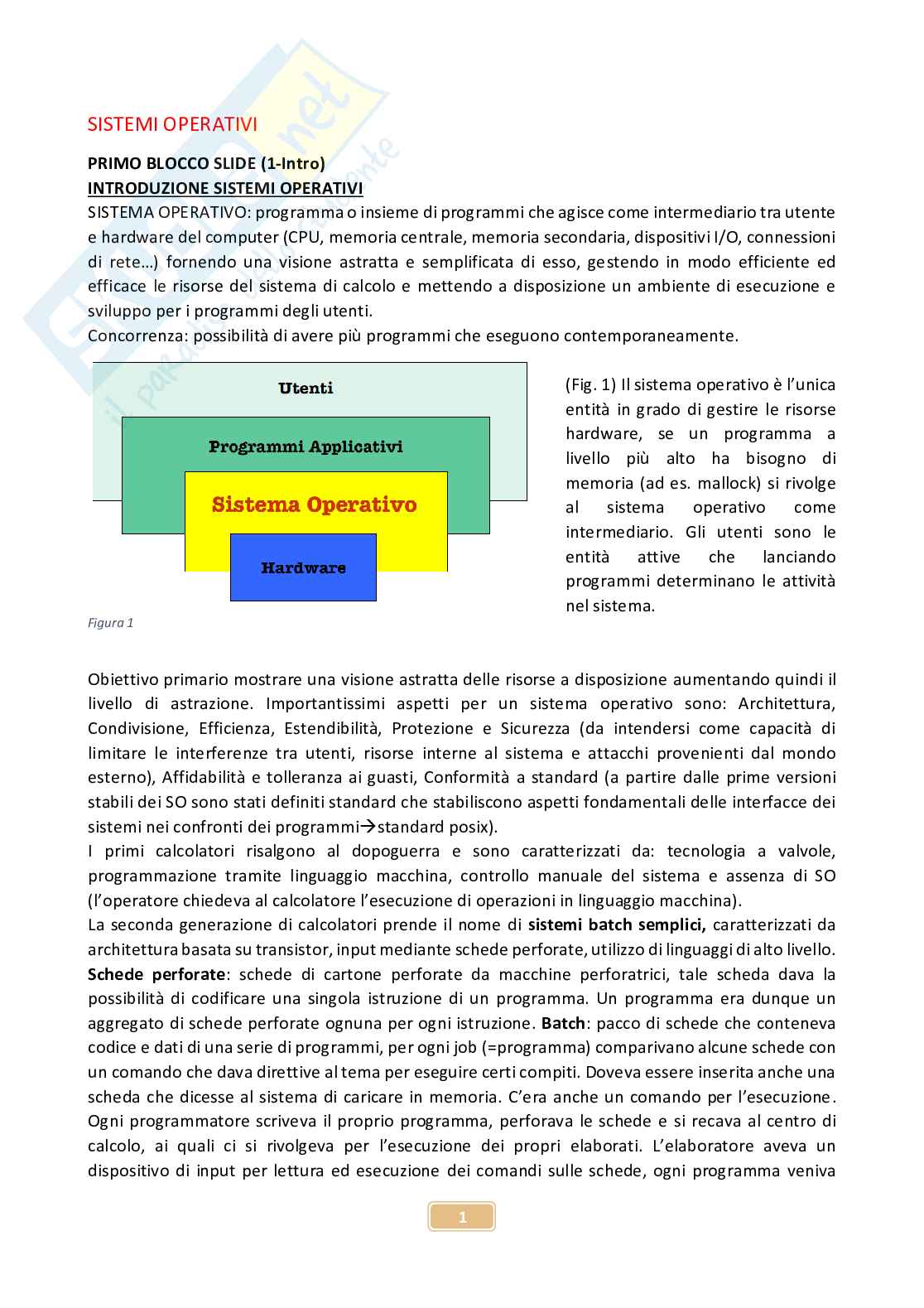 Appunti di Sistemi Operativi T