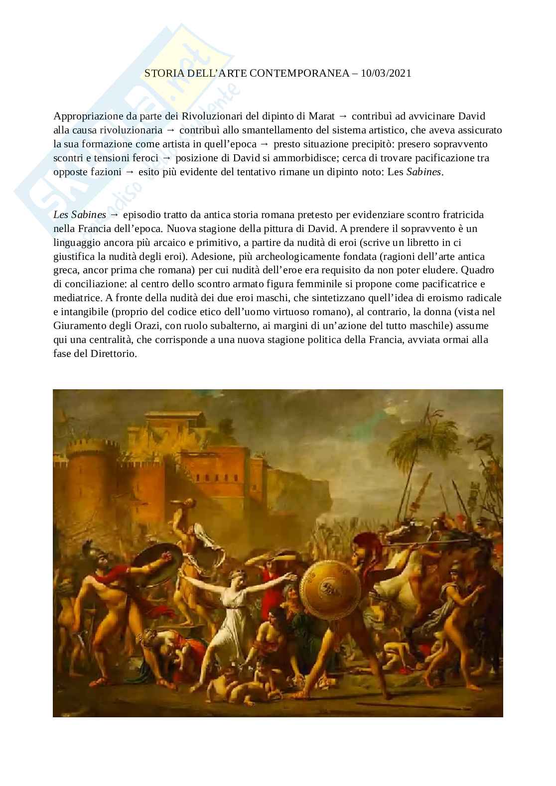 David, Ingres, Canova - Storia dell'arte contemporanea I