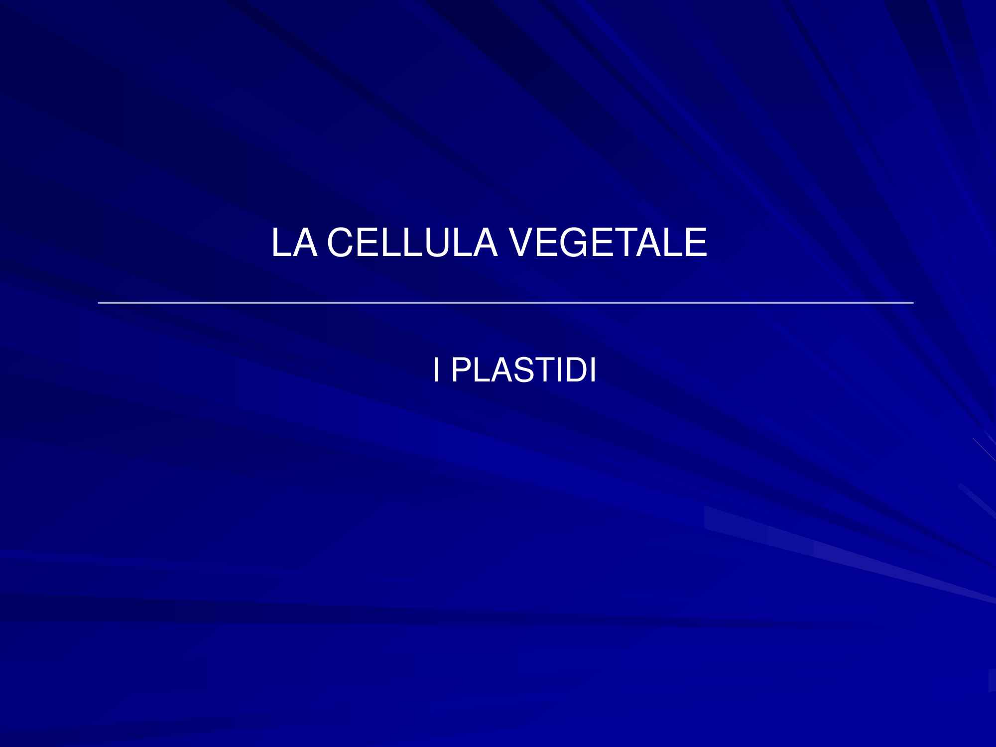 Cellula vegetale - i plastidi: Dispensa di biologia