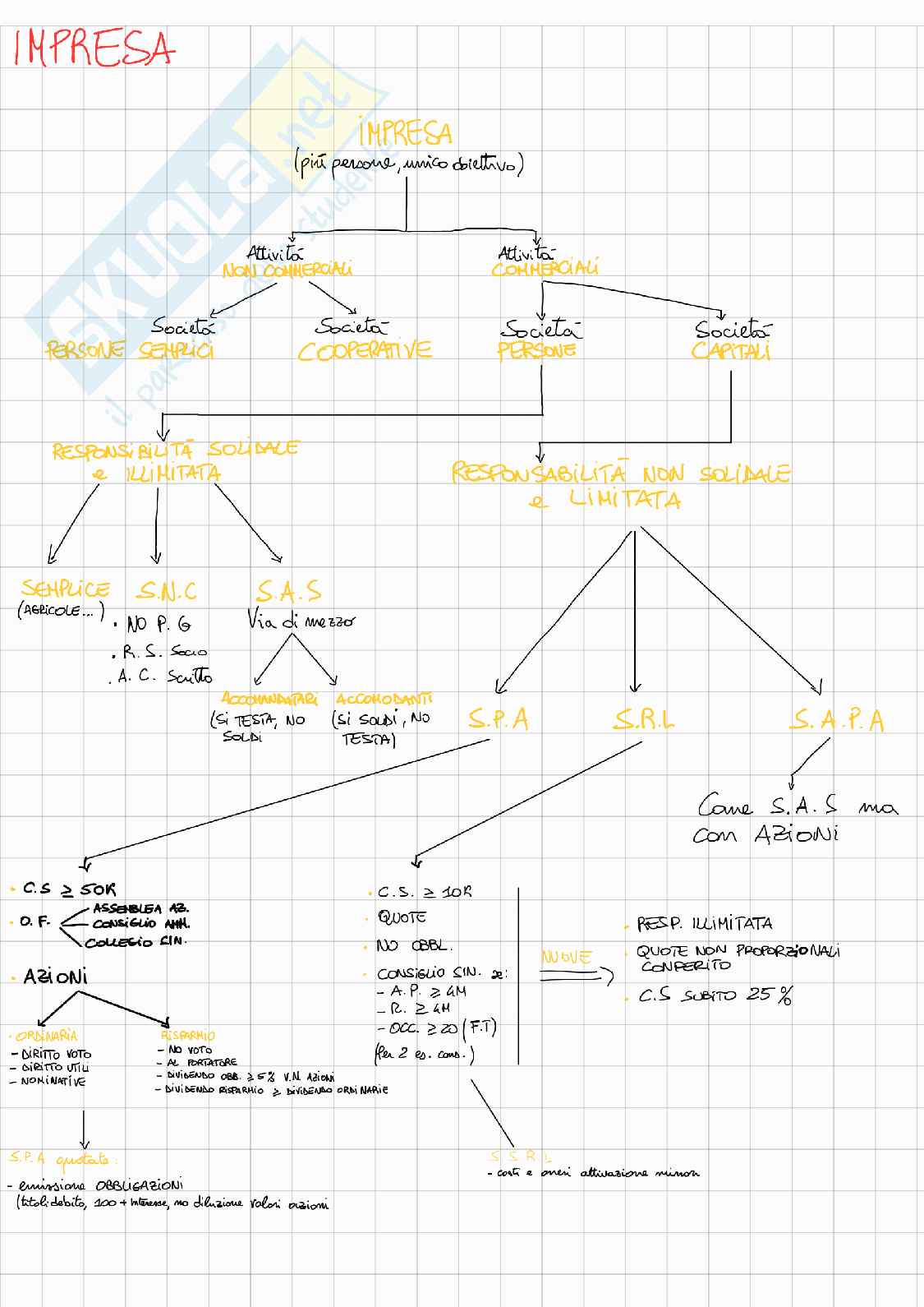 Schemi Economia e organizzazione aziendale