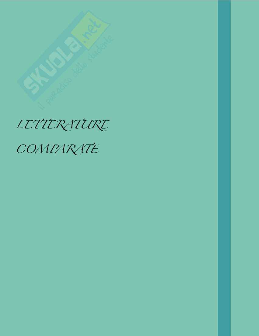 Letterature comparate